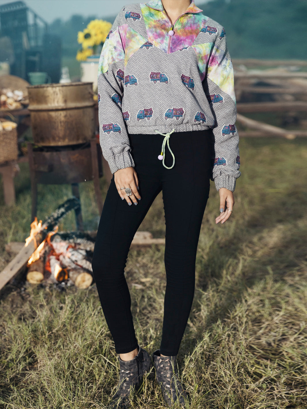 Black & White Yarn Dyed Jacket - AWP-JT-495 – Almirah